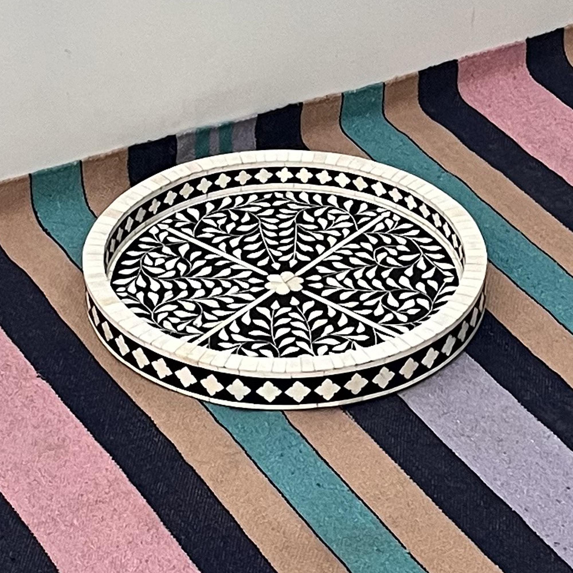 Handmade Bone Inlay Tray - Etsy