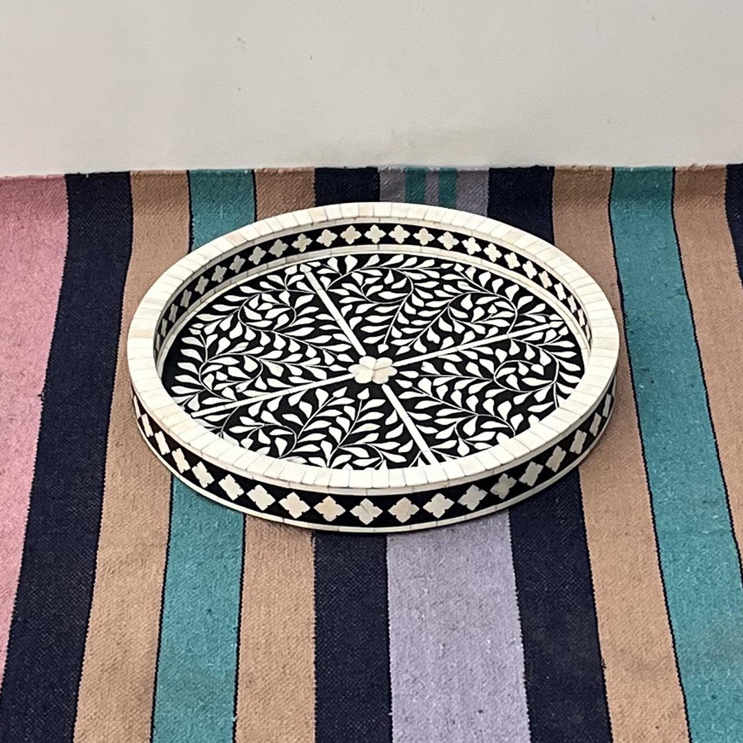 Handmade Bone Inlay Tray - Etsy