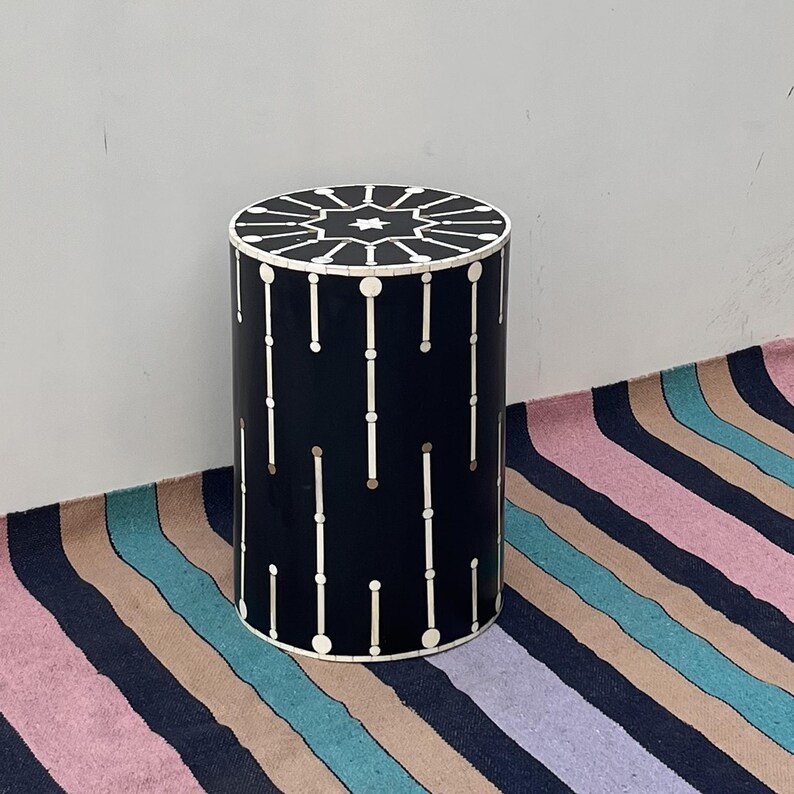 Handmade Bone Inlay Side End Table - Etsy