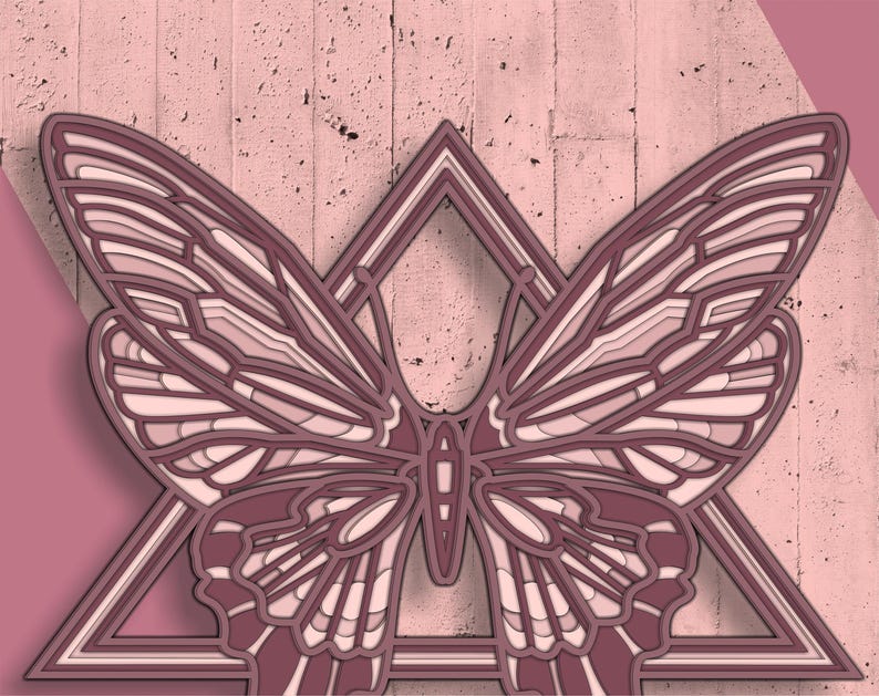 Butterfly Laser Cutting, Insect SVG, 5 Layered Art, Instant Download ...