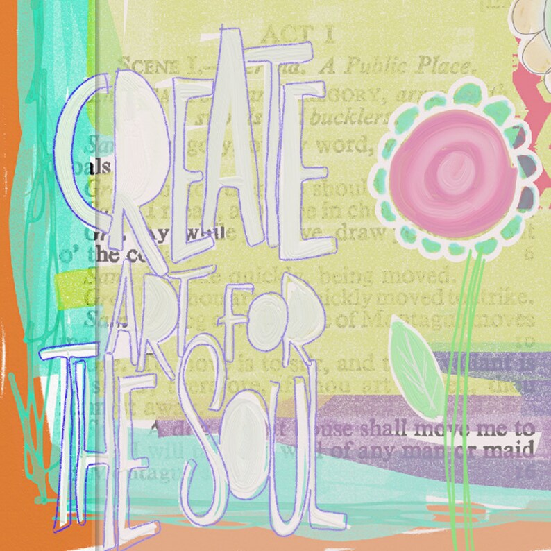 Handdrawn Whimsical Art Journal Elements ... Scrapbook/journal - Etsy