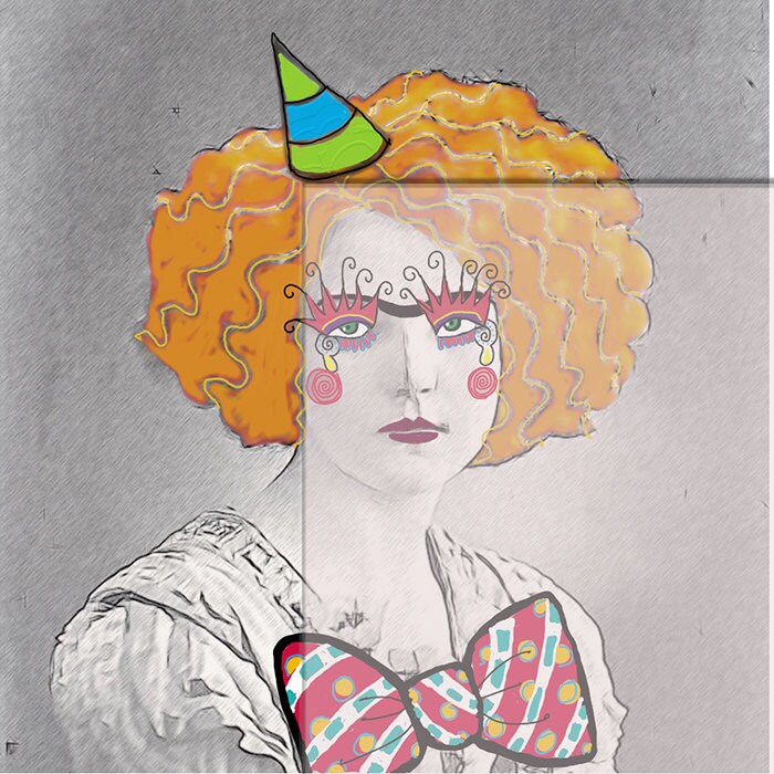 Six Handrawn Zetti Faces..... A4 Digital Collage Journal - Etsy