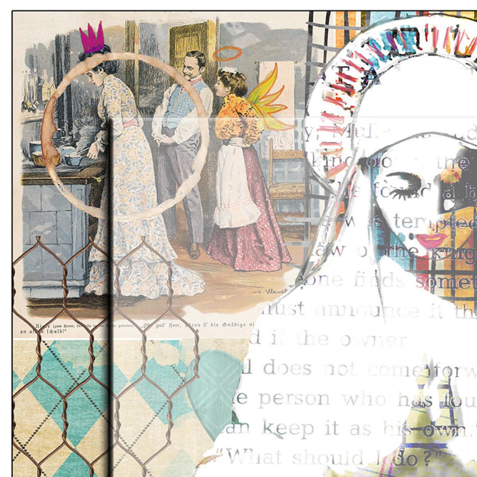 Virgin Mary..... A4 Digital Download Collage Sheet...instant Digital ...