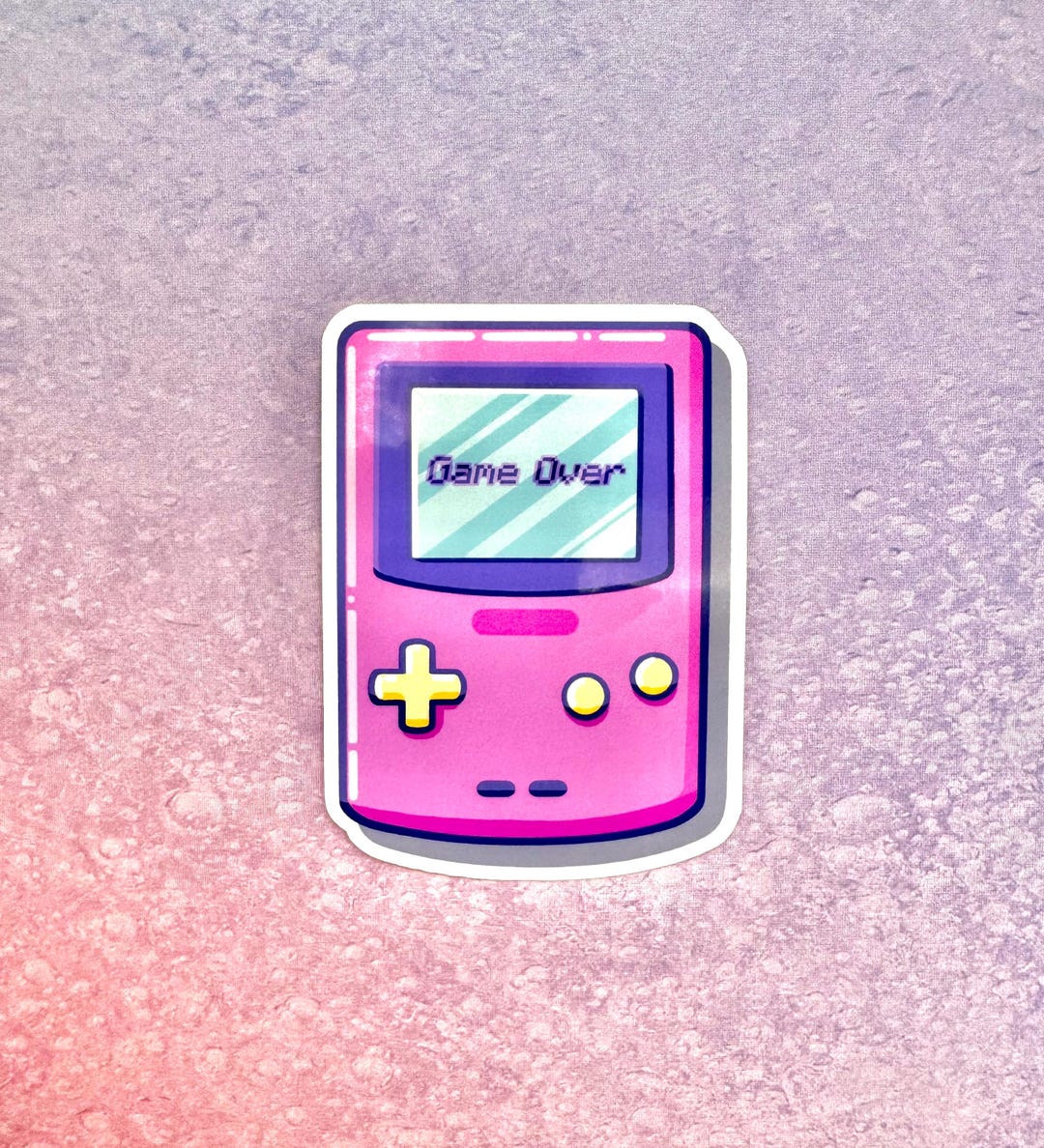 Game Over Game Boy Sticker: Weatherproof/glossy/matte/holographic - Etsy