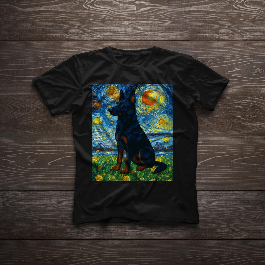 German Shepherd Van Gogh Starry Night German Shepherd Intelligent Loyal ...