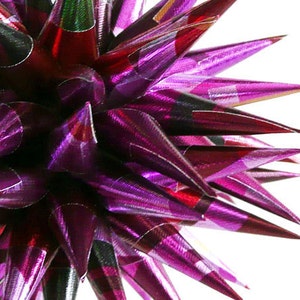 Handmade Polish Star Christmas Tree Ornament Purple Paper - Etsy