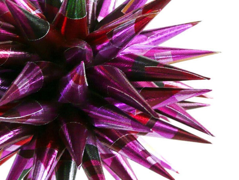 Handmade Polish Star Christmas Tree Ornament Purple Paper - Etsy
