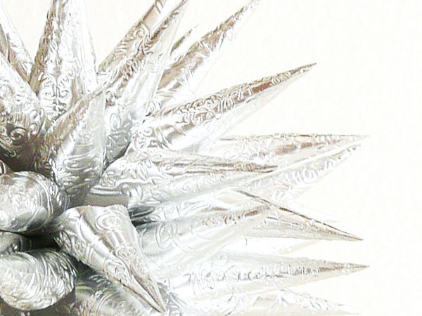 Luxury Silver Christmas Ornament Paper Star Decoration - Etsy