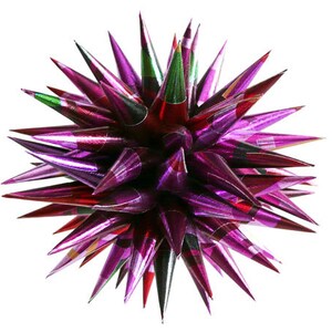 Handmade Polish Star Christmas Tree Ornament Purple Paper - Etsy