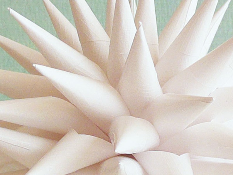 Bright White Modern Christmas Ornament Paper Polish Star | Etsy