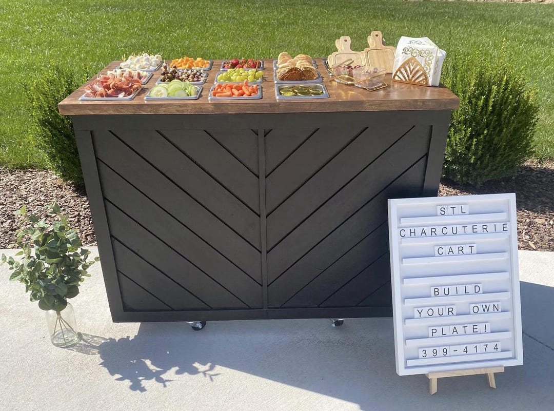 Collapsible Snack Bar Wedding Bar Event Bar Flower Bar Snack Cart ...