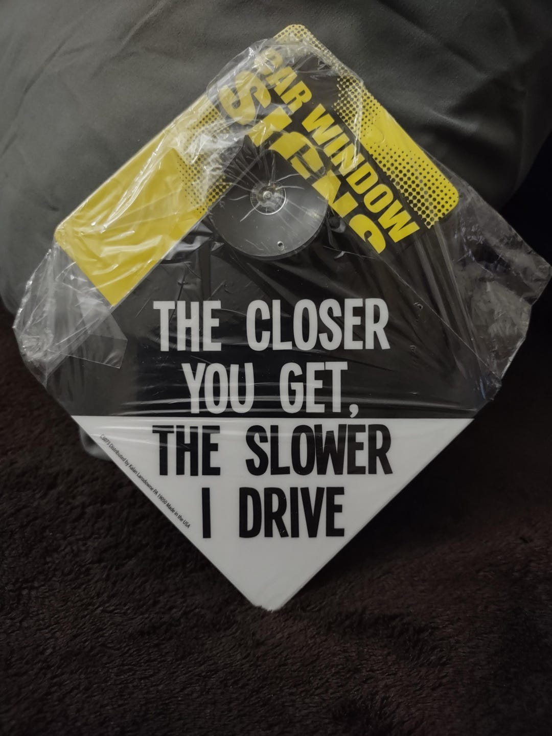 Funny Suction Cup Window Sign Decal for Cars Trucks & Suvs Great Gift ...