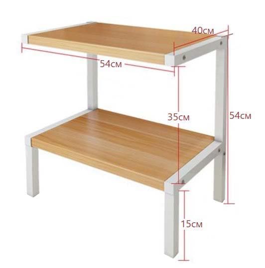 Efficient White Microwave Stand - Contemporary Kitchen Space Saver ...
