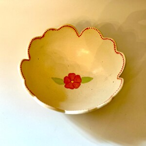 Pink Flowers Bowl - Etsy