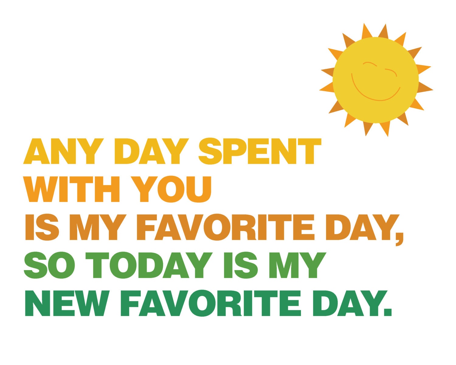 INSTANT DOWNLOAD Favorite Day Print (8 X 10) - Etsy