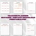 Digital Teacher Planner, Printable Academic Planner, Lesson Organizer ...