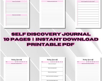 Self Discovery Journal | Reflection Journal | Self-improvement ...