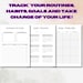 Printable Life Planner, Habit & Budget Tracker (PDF) - Etsy