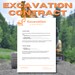 Customizable Excavation Services Contract Template (printable PDF) - Etsy