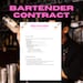 Editable Bartender Service Agreement, Mobile Bar Contract, Mobile Bar ...