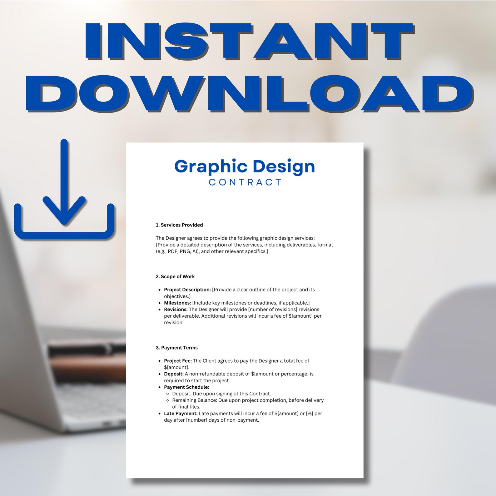 Freelance Graphic Designer Client Agreement, Professional Graphic ...