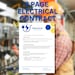 Electrical Contract, Estimate Template, Electrician Services Agreement ...