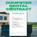 Waste Disposal Service Agreement Template, Editable Dumpster Rental ...