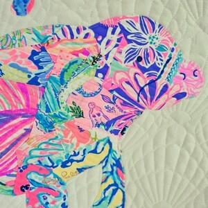 Super Sweet Mama and Baby Manatee Quilt Made With Authentic Fabric ...