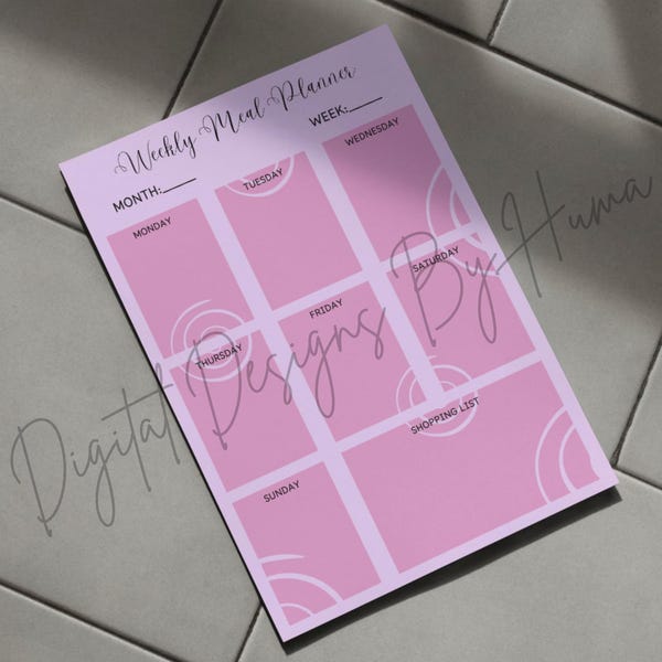 Daily Planner Printable PDF Undated Printable Daily Planner to Organize ...