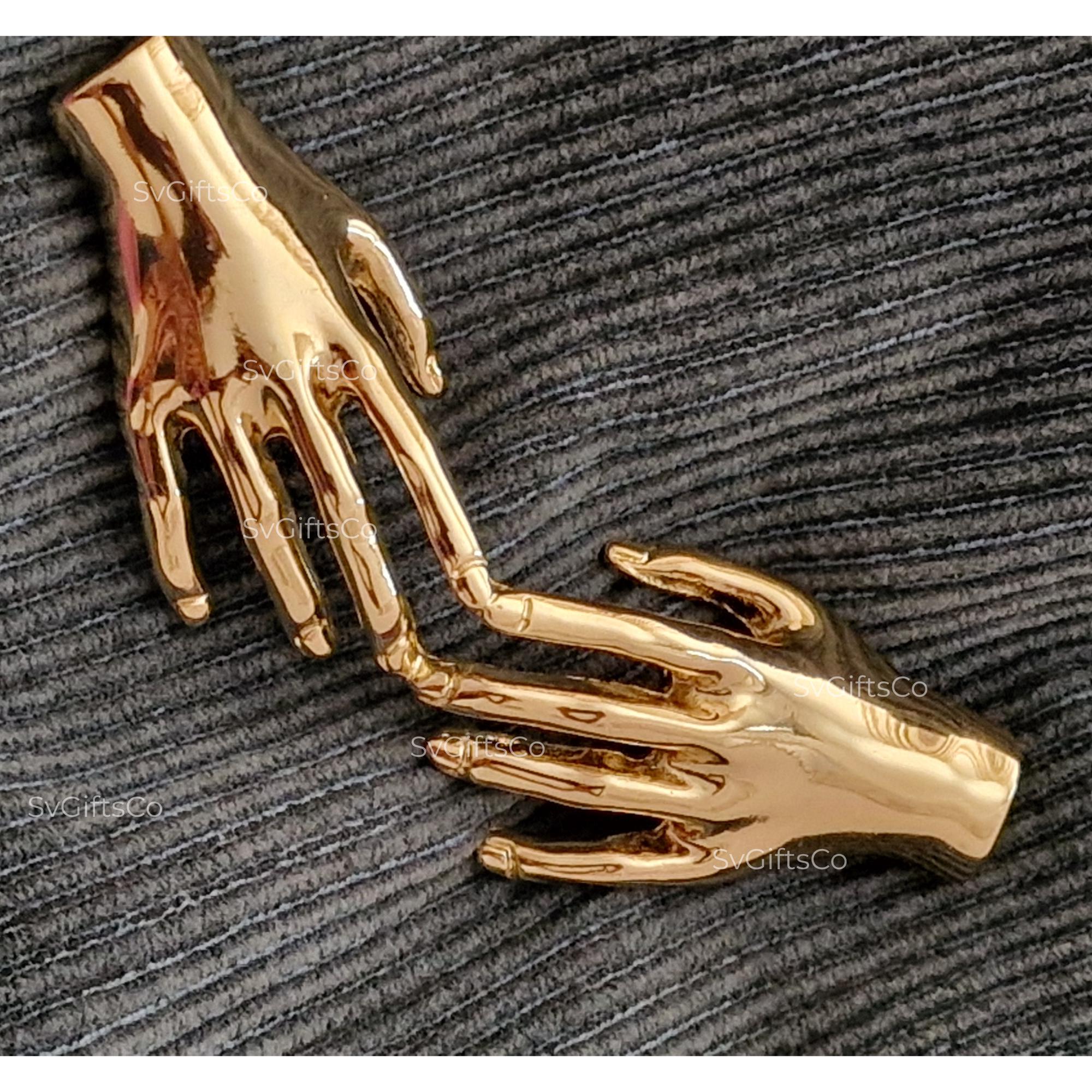 Metal Hand Brooch, 10 Cm Brooch, Fashionable Brooch, Unique, Metal ...