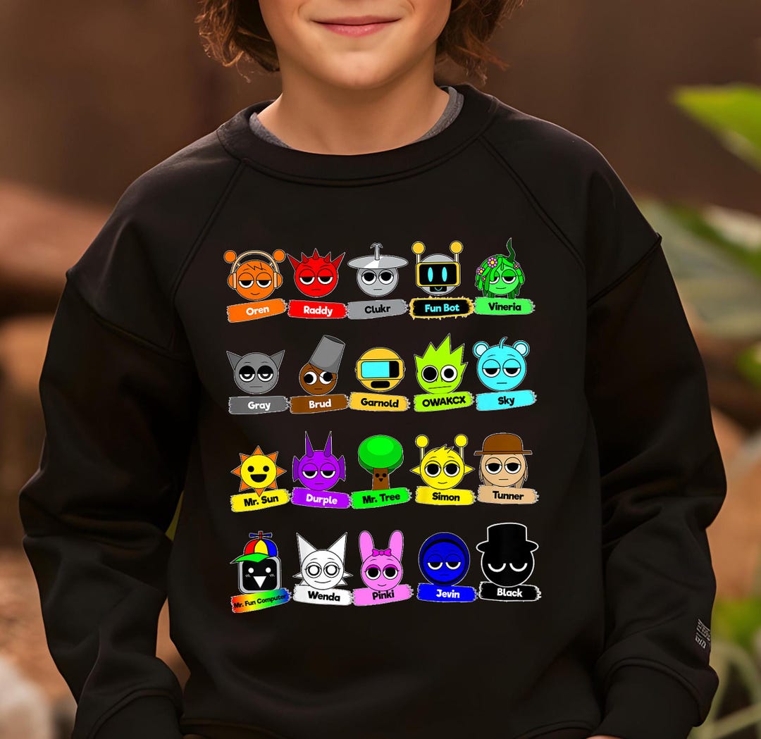 Sprunki Game Shirt, Sprunki Fan Tee, Sprunki Lime Tee, Roblox Cool Game ...