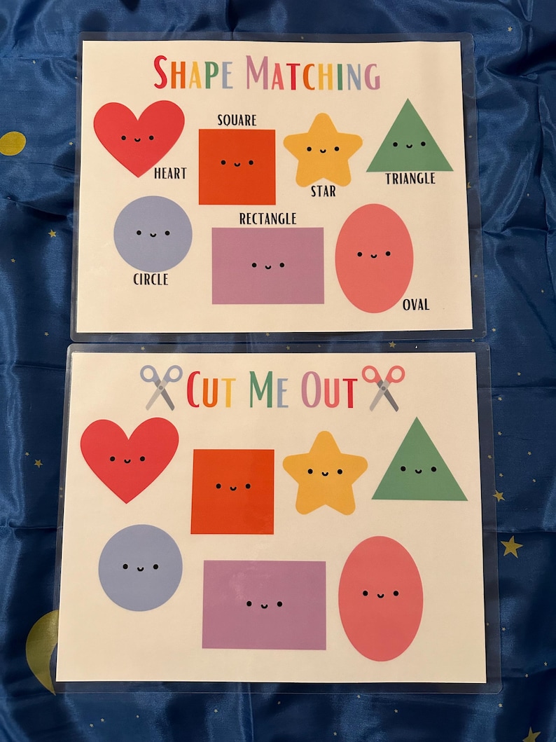 Printable Preschool Shapes Matching Worksheet PDF, Preschool Curriculum ...