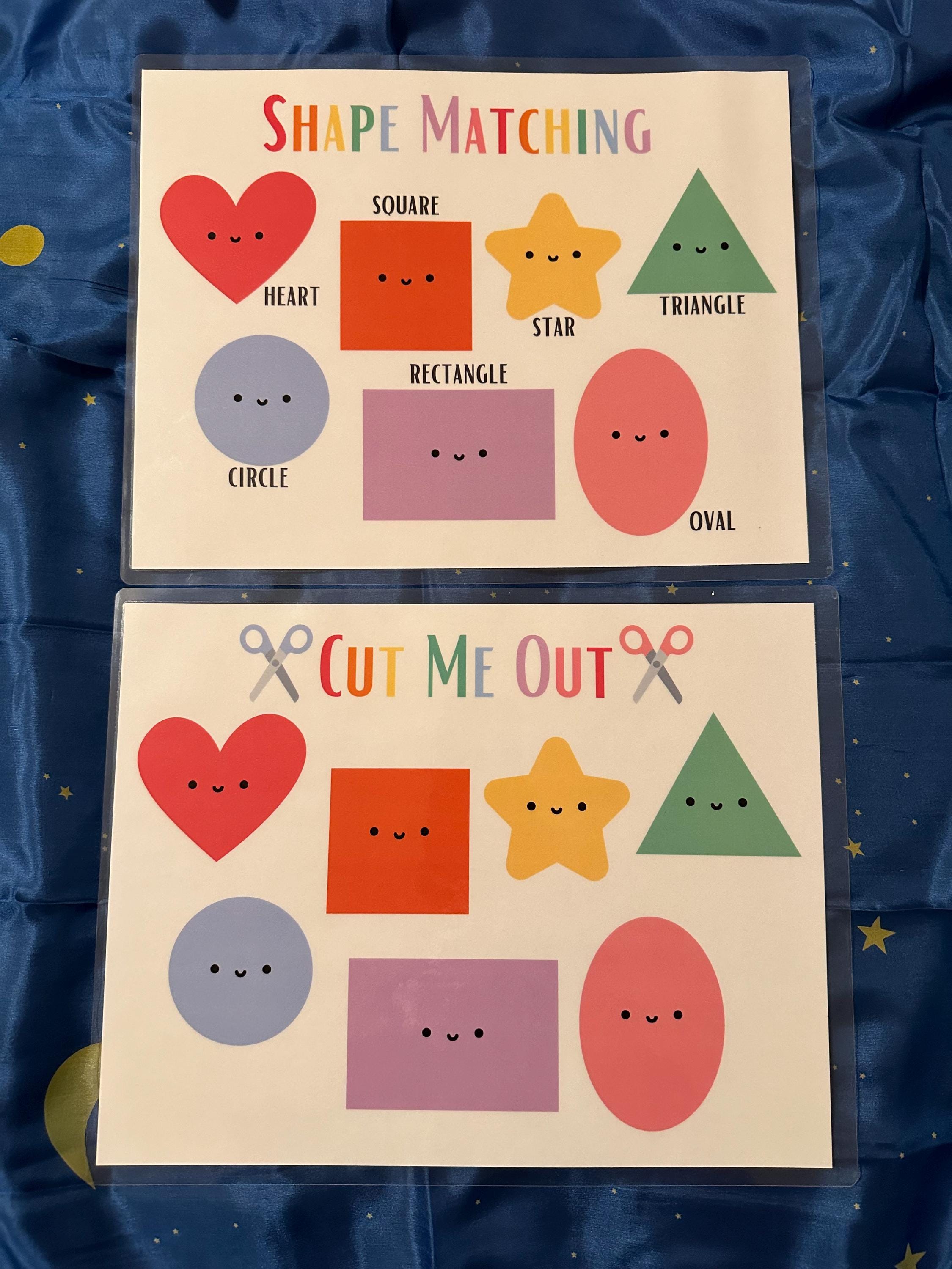 Printable Preschool Shapes Matching Worksheet PDF, Preschool Curriculum ...