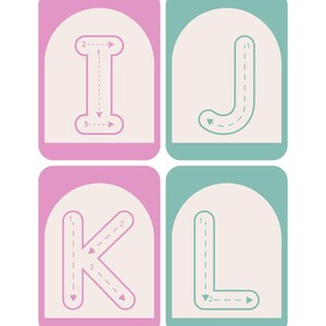 Printable Preschool ABC Tracing Playing Cards, Learning Letters, Pre-k ...