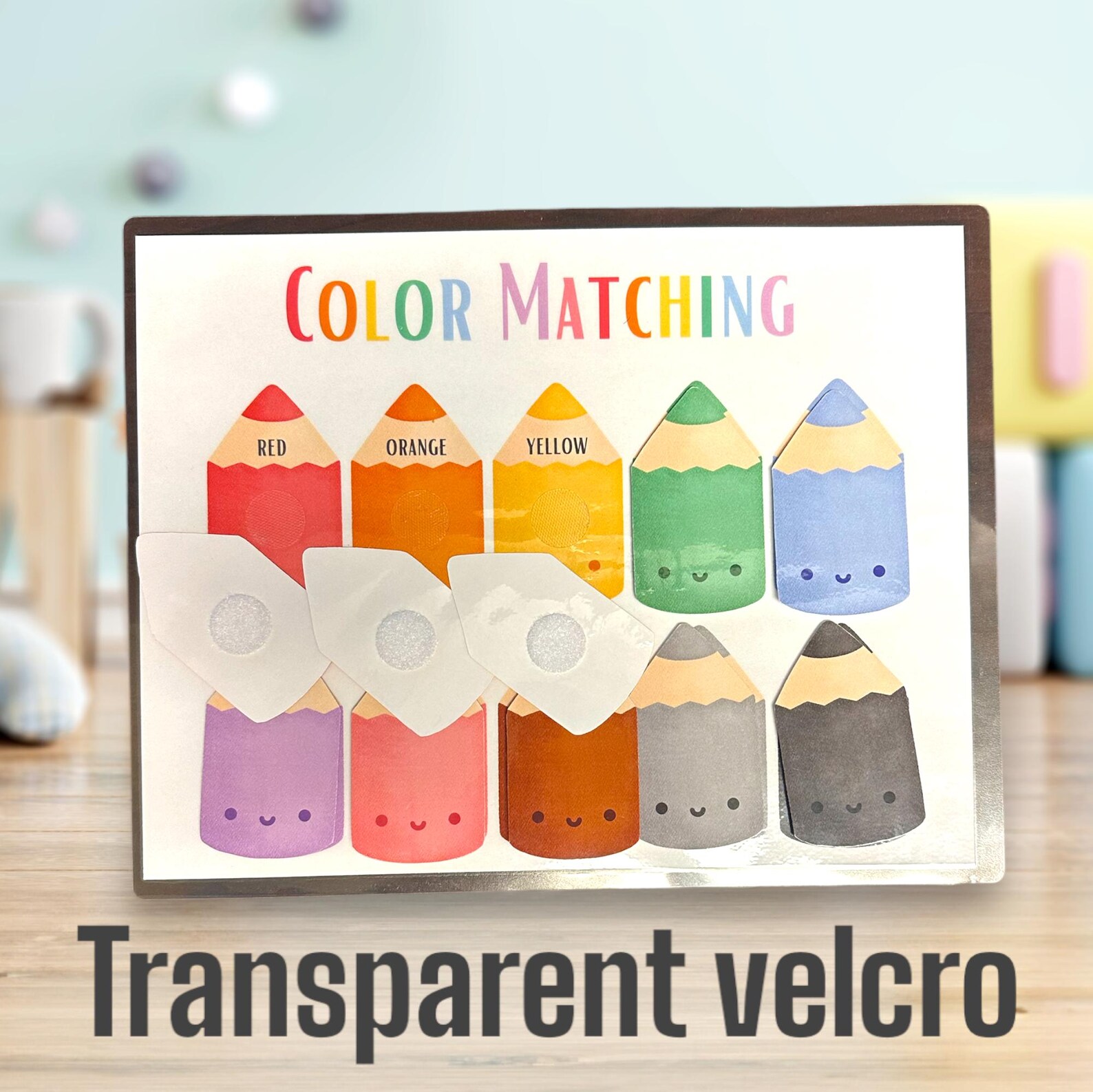 Preschool Color Matching Game: Montessori Crayon Activity - Etsy