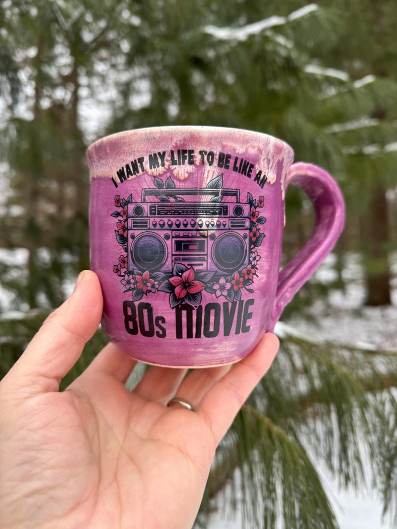 80s Movie Mug: Retro Boombox Design - Etsy