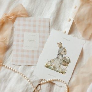 Printable Easter Card | Watercolour Rabbits | Digital Download | Easter ...
