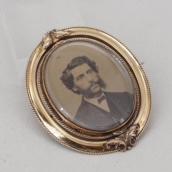 Antique Victorian Hair Brooch - Etsy