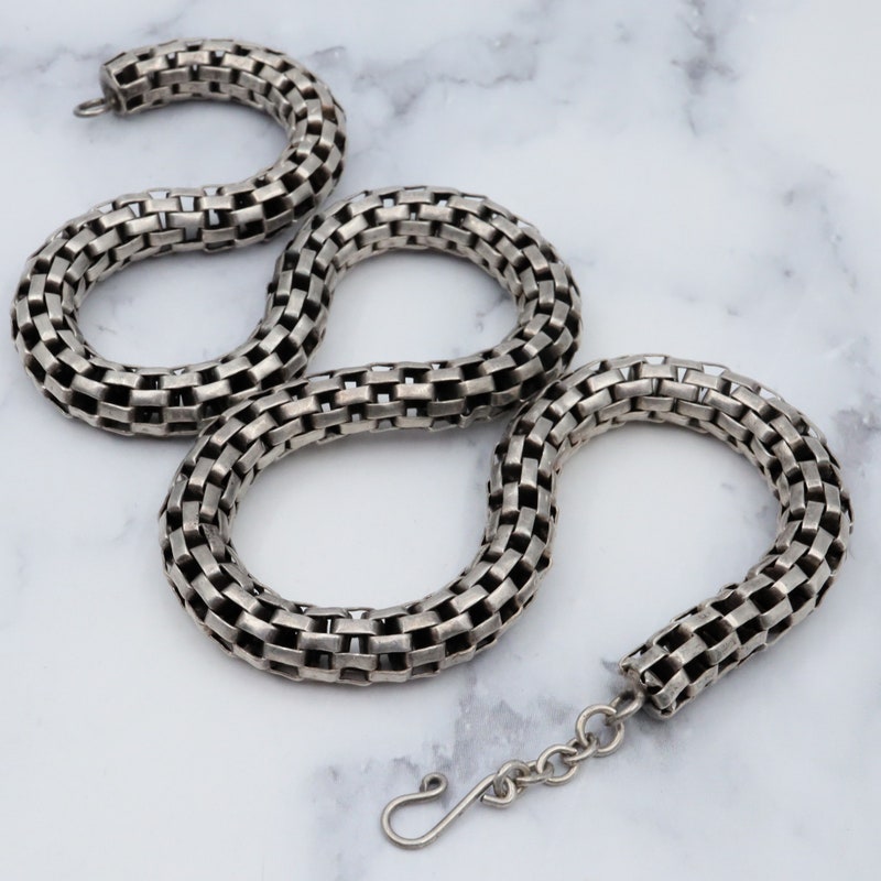 Mesh Chain Necklace - Etsy