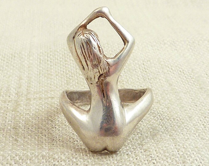 Size 6.75 Sterling Bathing Lady Figural Ring - Etsy