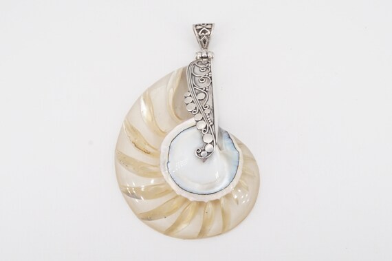 vintage huge indonesian sterling silver resin filled … - Gem