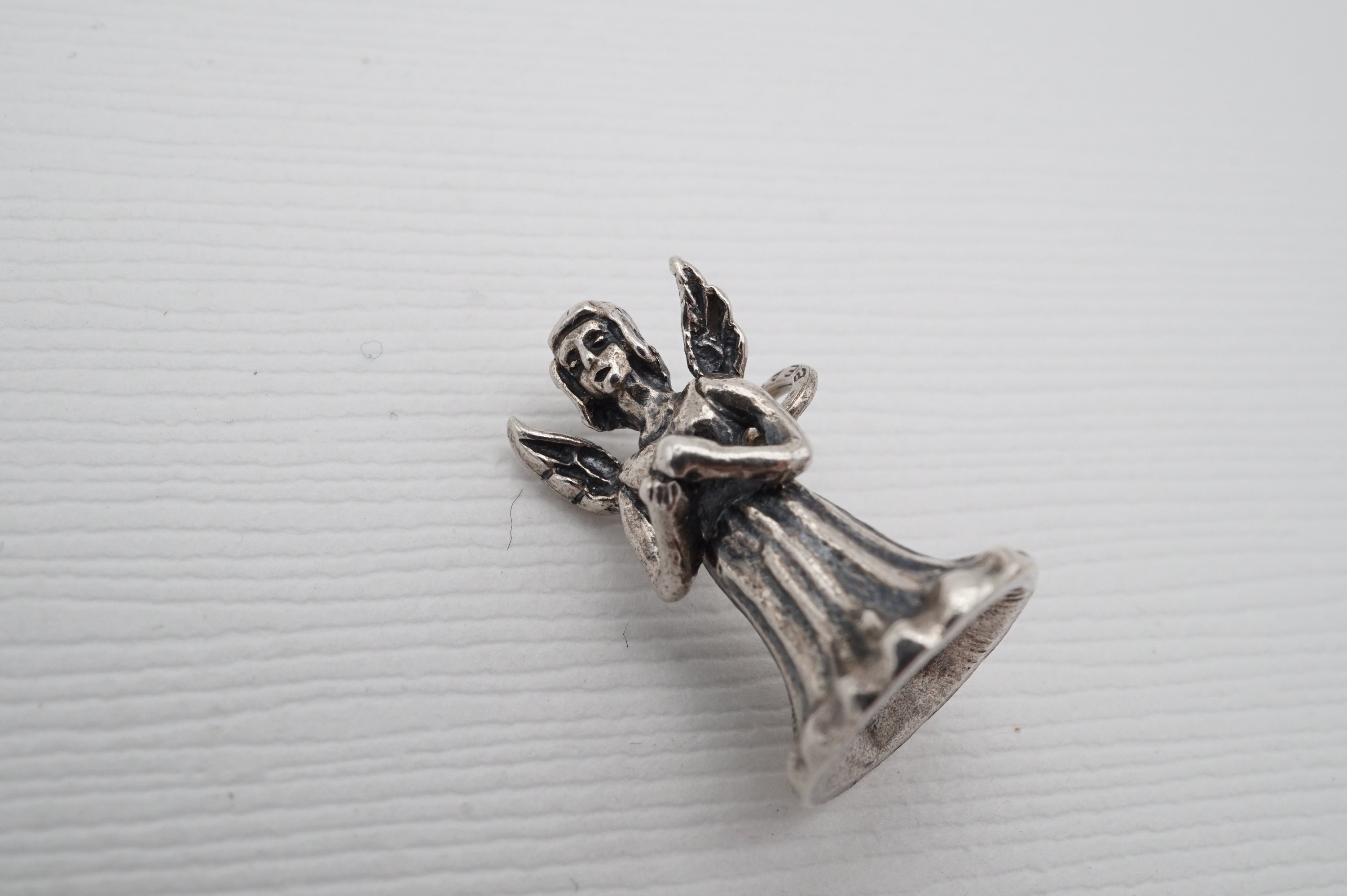 Vintage Beau Sterling Angel Charm - Etsy
