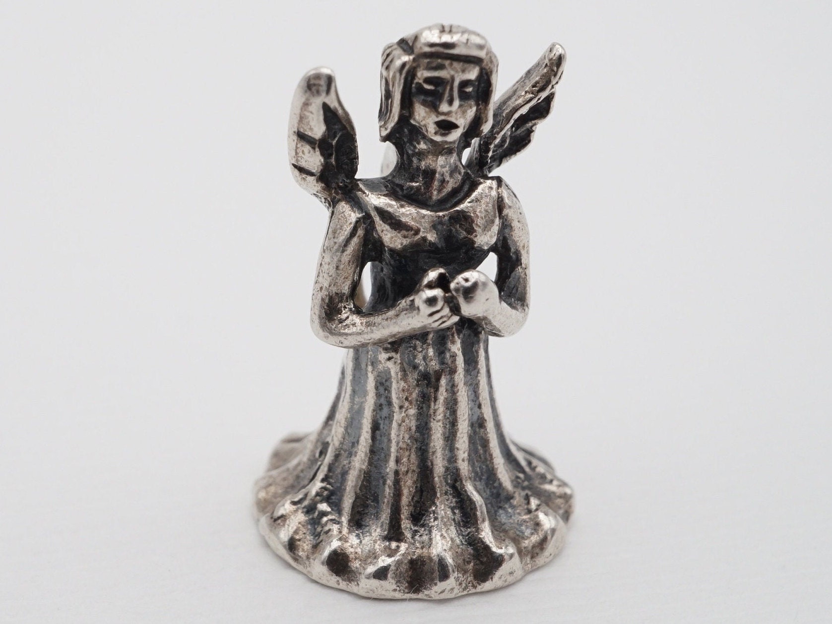 Vintage Beau Sterling Angel Charm - Etsy