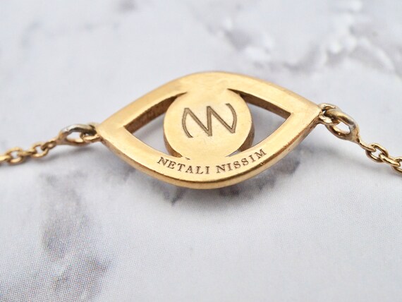 Vintage Netali Nissim gold plated sterling & enamel e… - Gem