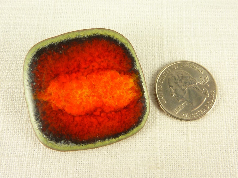 Vintage Brondsted Denmark Ceramic Glazed Terra Cotta Brooch | Etsy