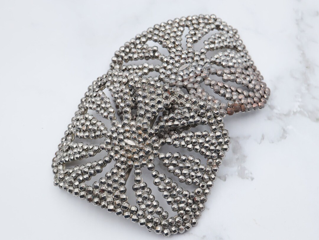 Antique Pair of French Cut Steel Shoe Buckles by Louis Wolfers, Paris ...