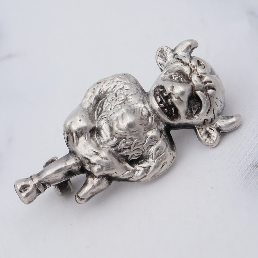Antique sterling Minotaur pin/brooch - Etsy France