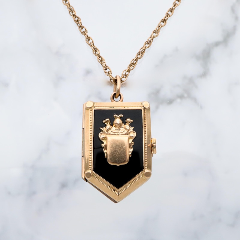 Shield Locket - Etsy