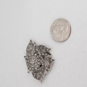 Antique Deco Sterling Silver Marcasite Dress Clip - Etsy