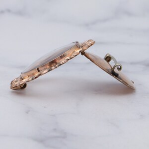 Antique 1900s Rolled Gold Rococo Framed Photo Locket Brooch - Etsy